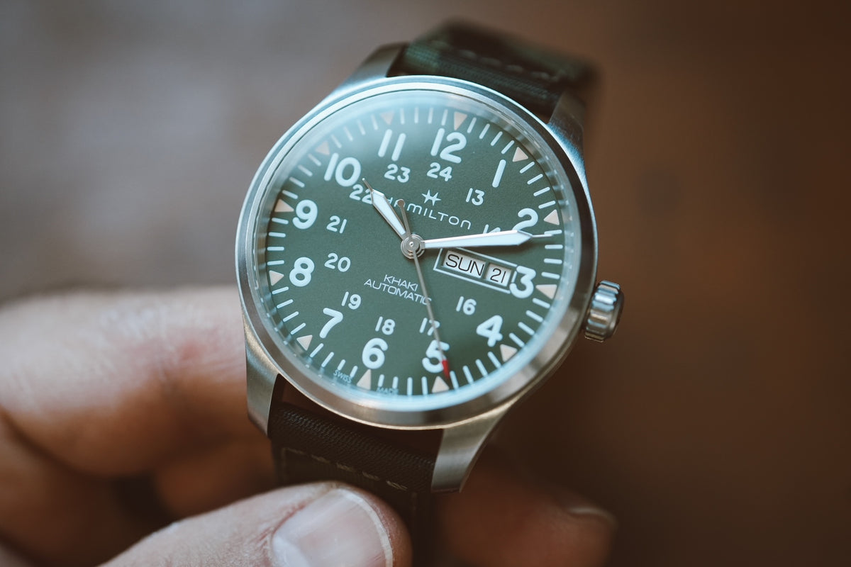 Hamilton Khaki Field Day Date Camo (H70535061) – The Time Teller Shop
