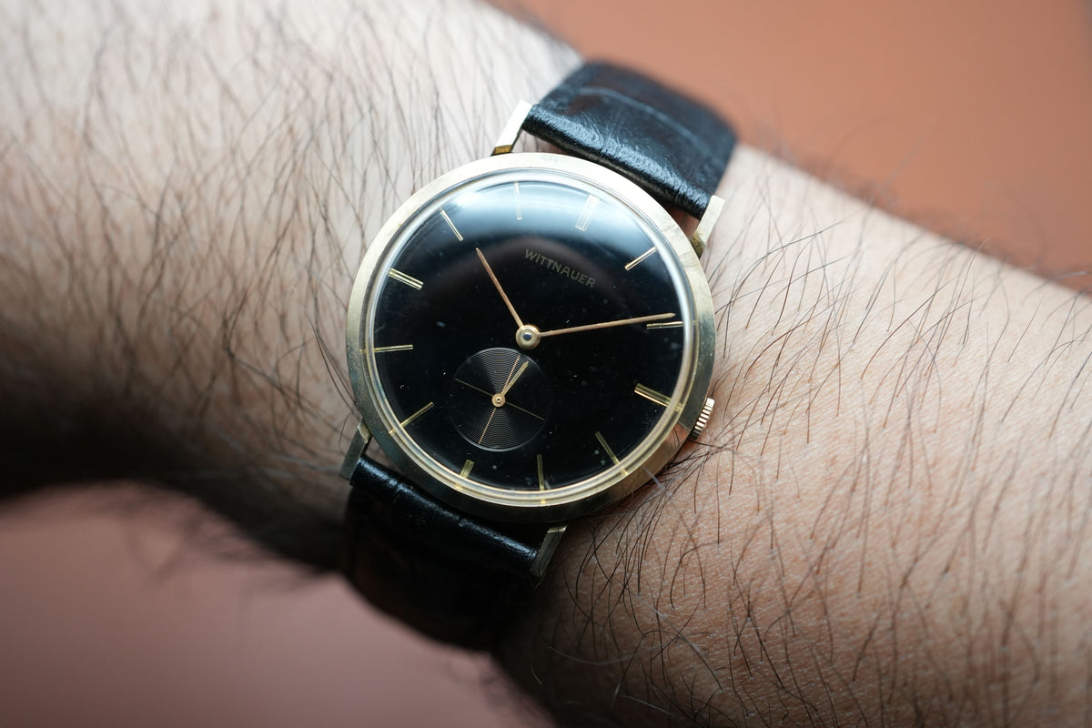 Wittnauer Gilt Dial Gentleman’s Watch – The Time Teller Shop